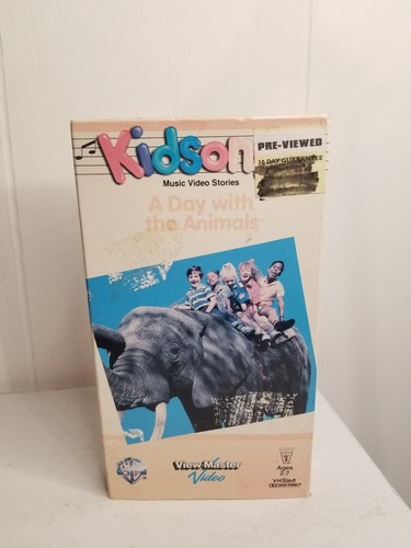 KIDSONGS Music Video Stories VHS Tape Music A DAY WITH THE ANIMALS 1986 ...