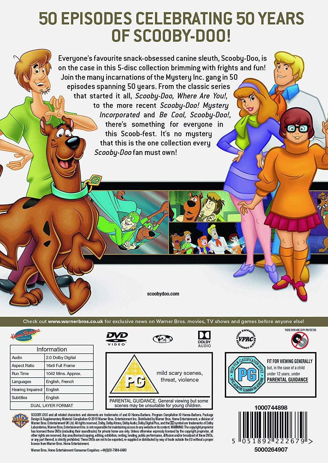 SCOOBY DOOBY DOO WHERE ARE YOU 50 CARTOON COLLECTION DVD Brand New UK Release | eBay UK