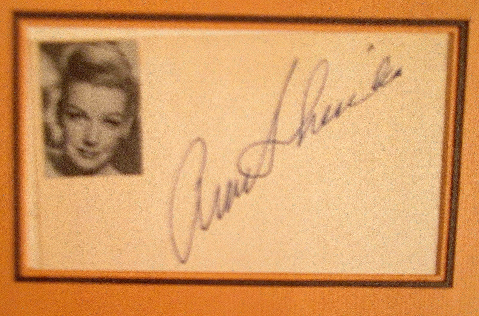 ANN SHERIDAN :ACTRESS (ANGELS WITH DIRTY FACES) SIGN AUTOGRAPH CARD ...
