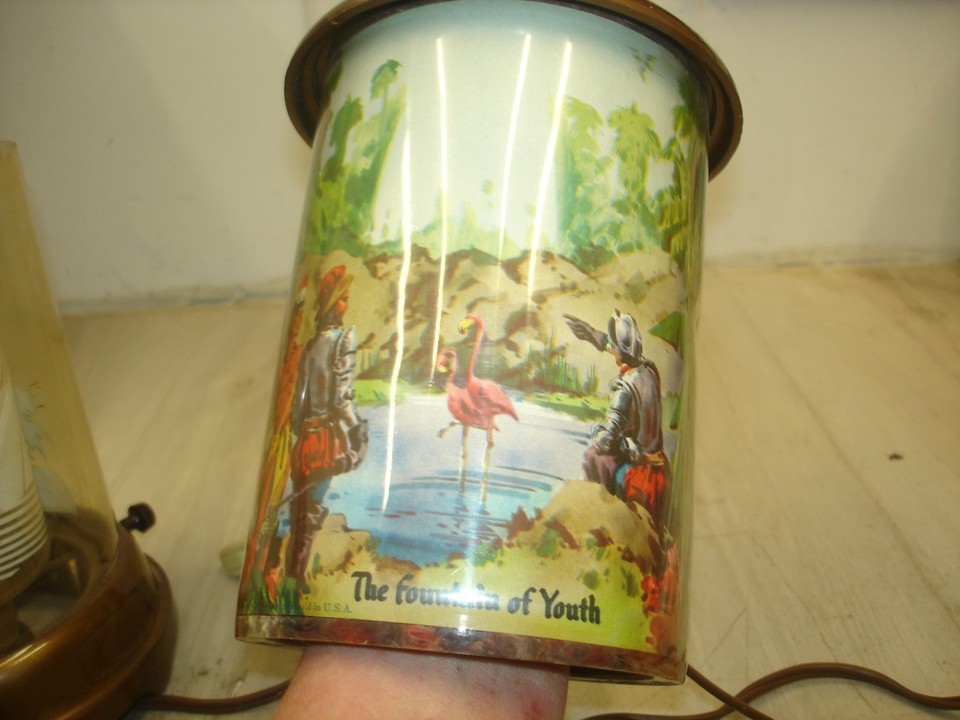 Vintage Econolite “The Fountain Of Youth” Roto-Vue Lamp Junior WORKS ...
