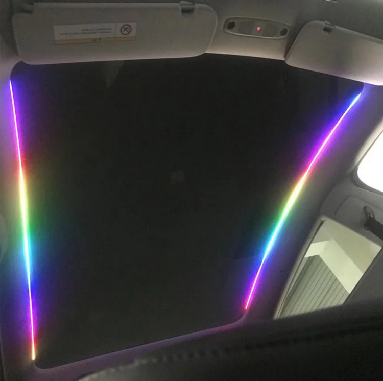 LED Light Strip Car Sunroof Atmosphere Lamp RGB Colorful Ambient ...
