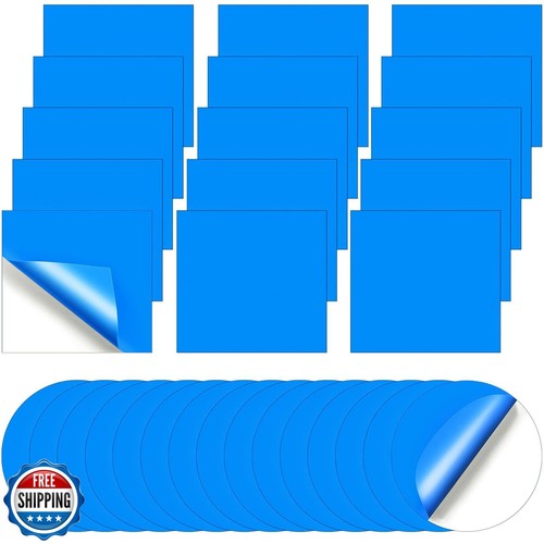 Outus 30 Pcs Pool Patch Repair Kit PVC Vinyl Pool Liner Patch Self ...
