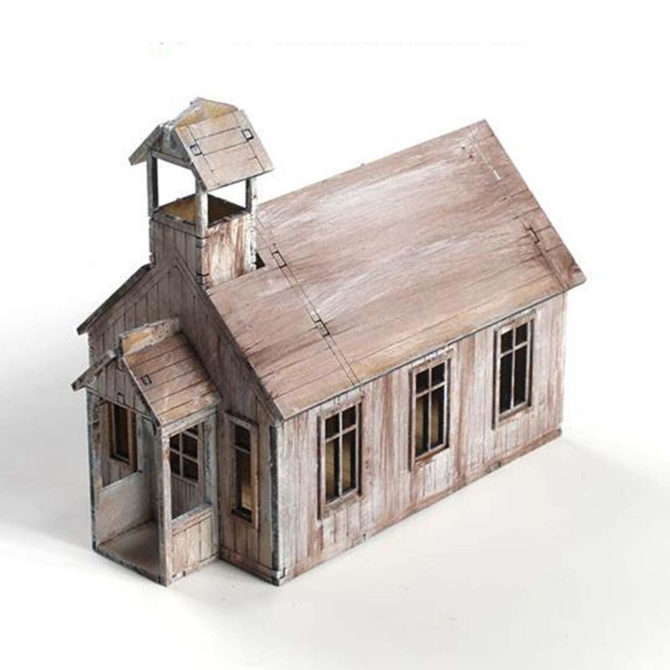 1/72 Church House Model Building Kits DIY Unassembly for Micro ...