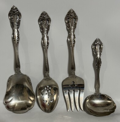 Oneida Heirloom Michelangelo 4-Piece Serving Hostess Set Stainless ...