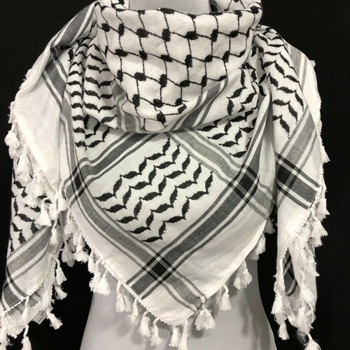 Keffiyeh Scarf Made in Palestine Authentic Palestinian Shemagh Arab ...