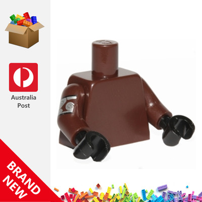 Genuine LEGO™ Dark Brown Torso Plain / Dark Brown Arm 973 6100388 New ...