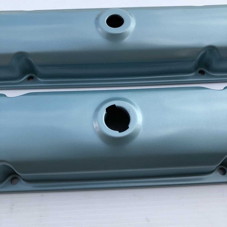 1967-1972 Pontiac GTO Firebird Valve Covers Reproduction Blue Pair 67 ...