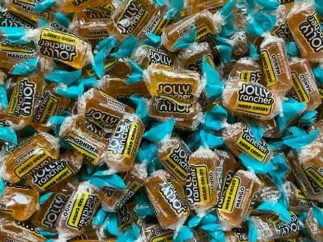 Jolly Rancher ALL "MANGO" FLAVORED Hard Candy- BULK CANDY- HALF POUND ...