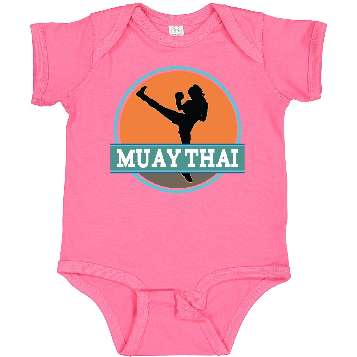 Inktastic Muay Thai Kickboxing Baby Bodysuit Fitness Exercise Self ...