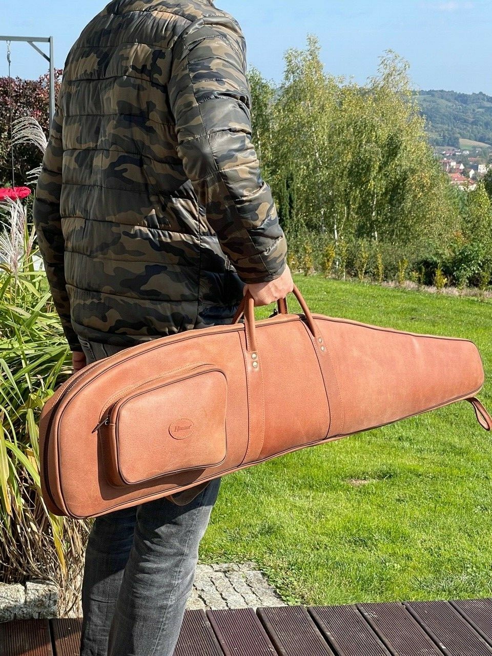 HUNTING LEATHER RIFLE CASE BRAND NEW | eBay