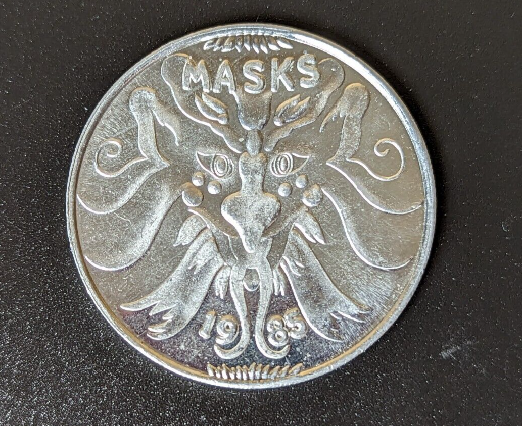 1985 Krewe of COMUS VINTAGE Mardi Gras ALUMINUM Doubloon MASKS | eBay