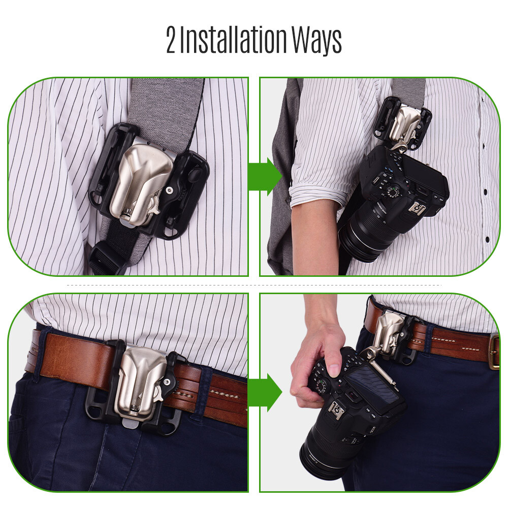 Camera Belt Mount Waist Clip Holder Hanger With Quick Release Plate ...