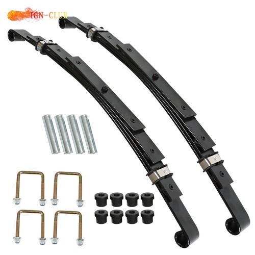 For EZGO TXT Golf Cart 1995-2013 Heavy Duty Rear 4 Leaf Springs (Set of ...