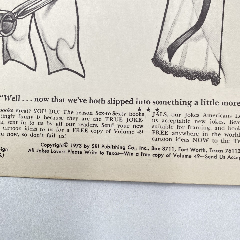Rare Vintage Sex To Sexty Vol. 48 Classic American Humor Magazine 1973 ...