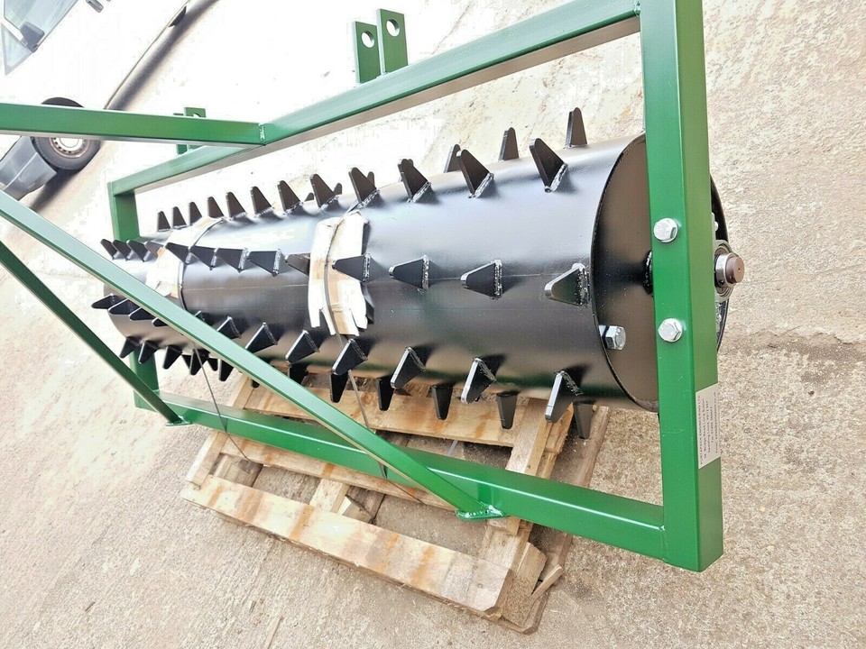 6 Ft. Seed Germination Spiked Harrow Farm Aerator Field Roller 3 Point ...