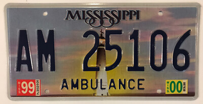 AMBULANCE license plate Hospital Emergency Medical Services EMT ...