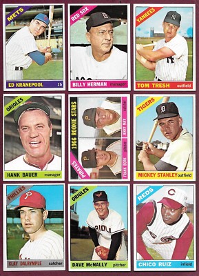 1966 Topps $1.79 / PICK Complete Your Set Commons Semis Stars EX+/NM | eBay