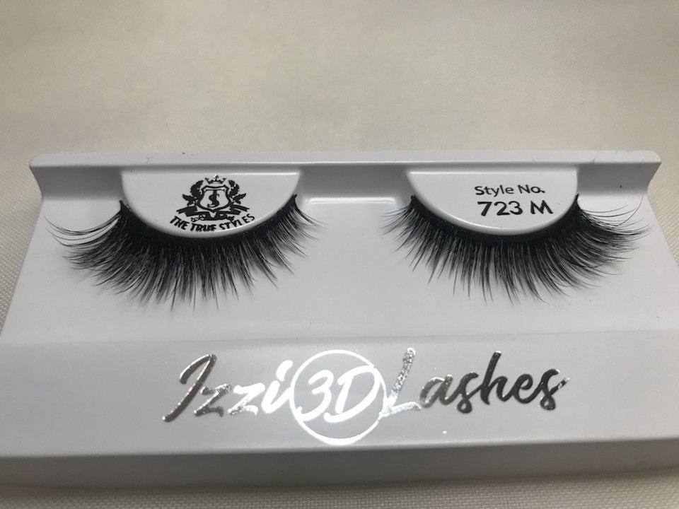 IZZI 3D LASHES LIGHT & SOFT AS A FEATHER LUXURY 3D LASHES #723 M HUMAN ...