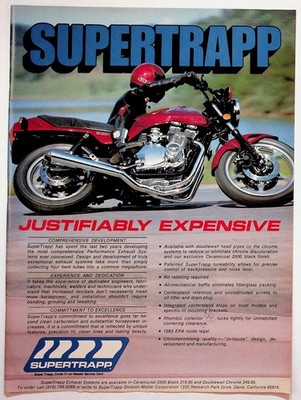 Vintage SuperTrapp Motorcycle Exhaust Systems Magazine Ad 1983 Suzuki ...