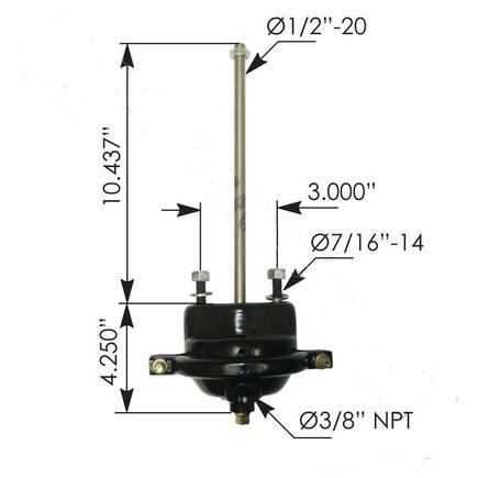 Automann 179.SC9 Air Brake Spring Brake Chamber Service Kit Type 9, 1. ...