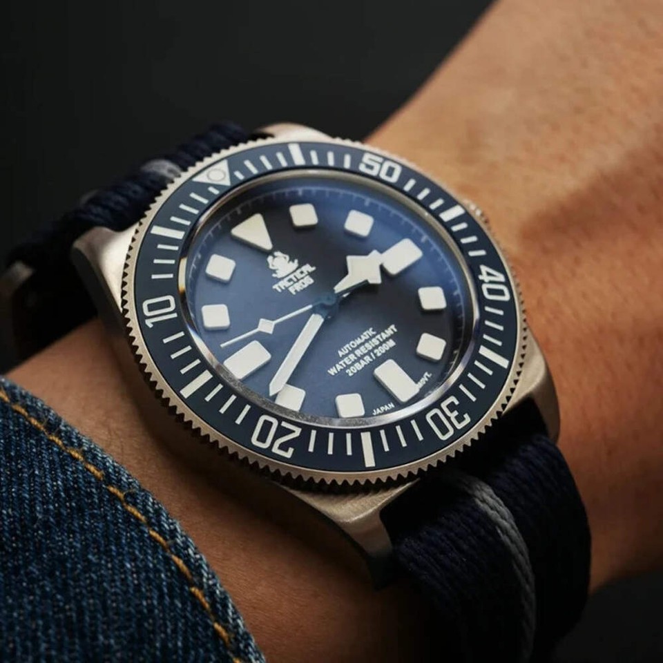 Tactical Frog FXD V4 Titanium 200M Waterproof Dive Watch For Men 42mm ...