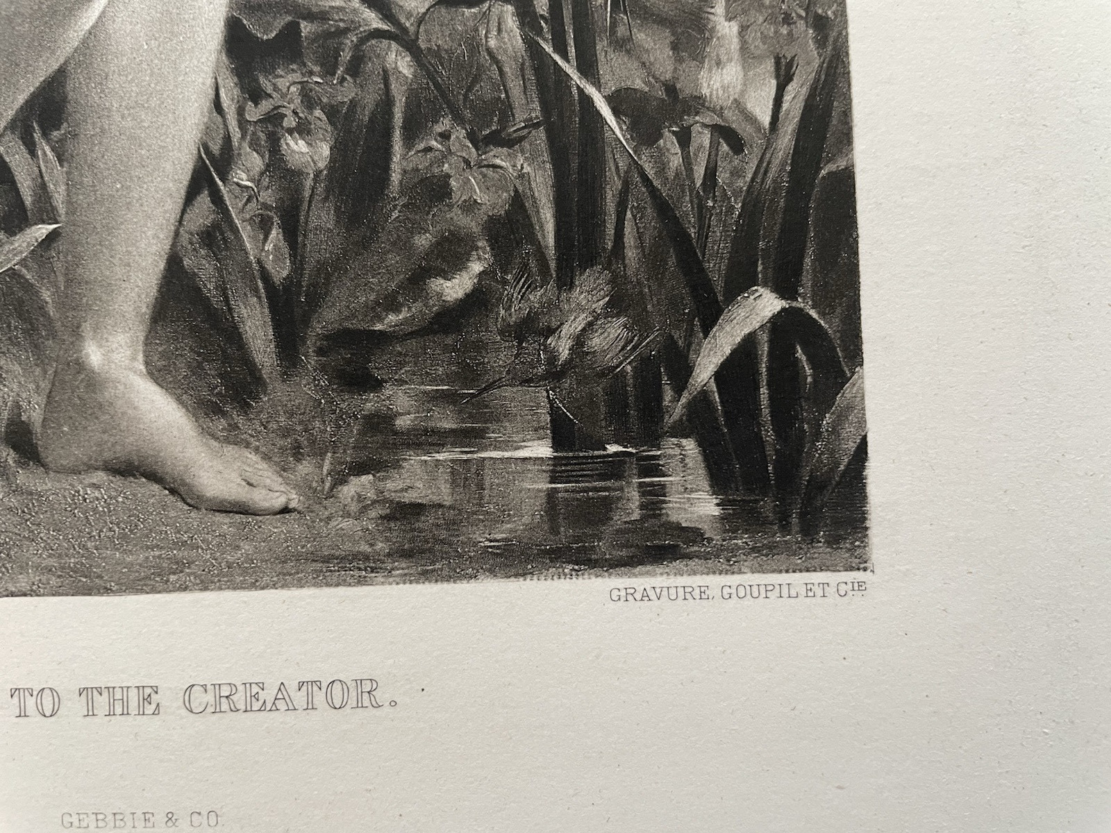 Vintage GEBBIE & CO Hymn to the Creator Goupil Gravure Print | eBay