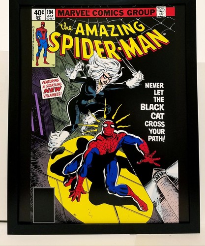 Amazing Spider-Man #194 Black Cat 11x14 FRAMED Marvel Comics Art Print ...