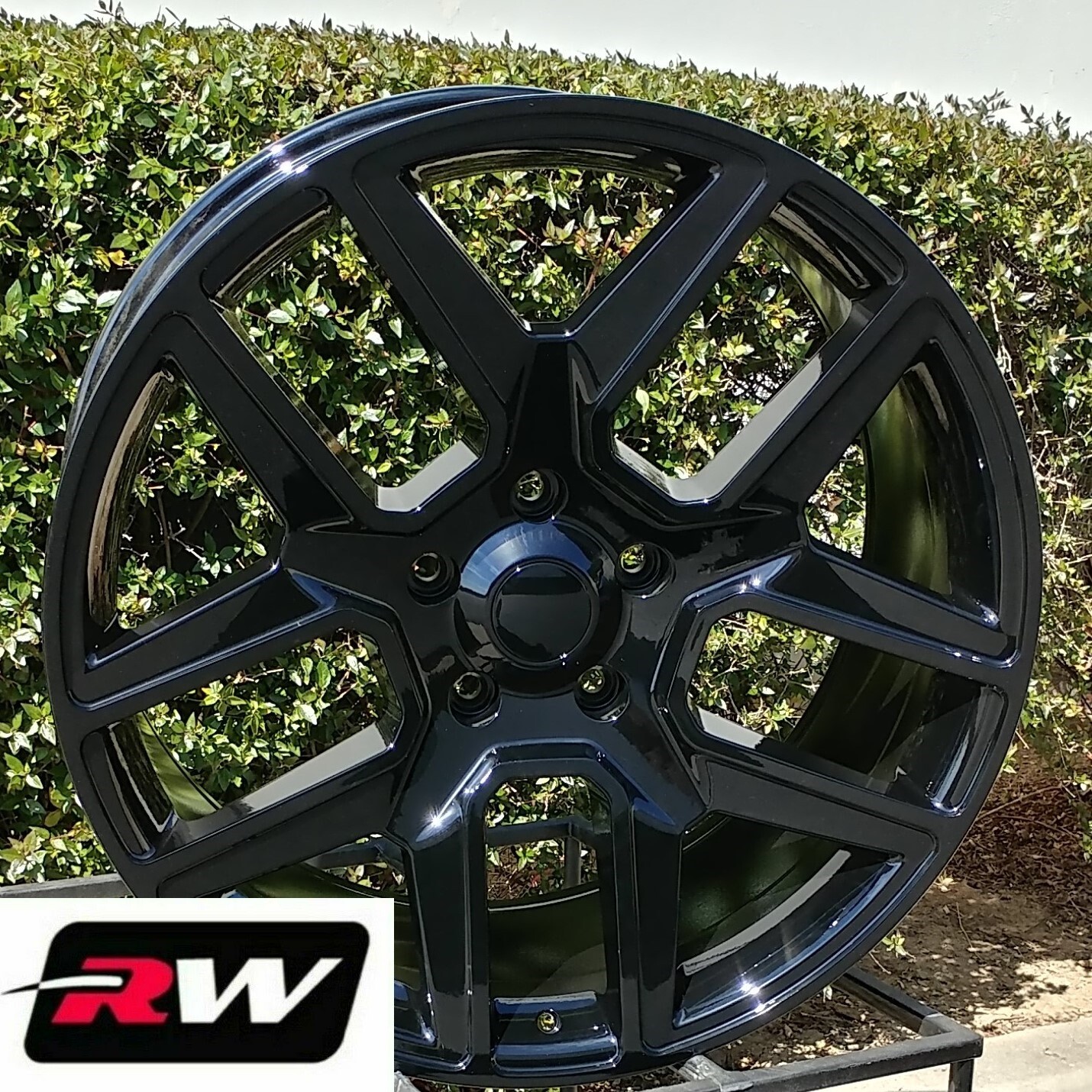 22" inch 22 x9" Wheels for Ram 1500 Laramie Sport Gloss Black Rims 5 ...