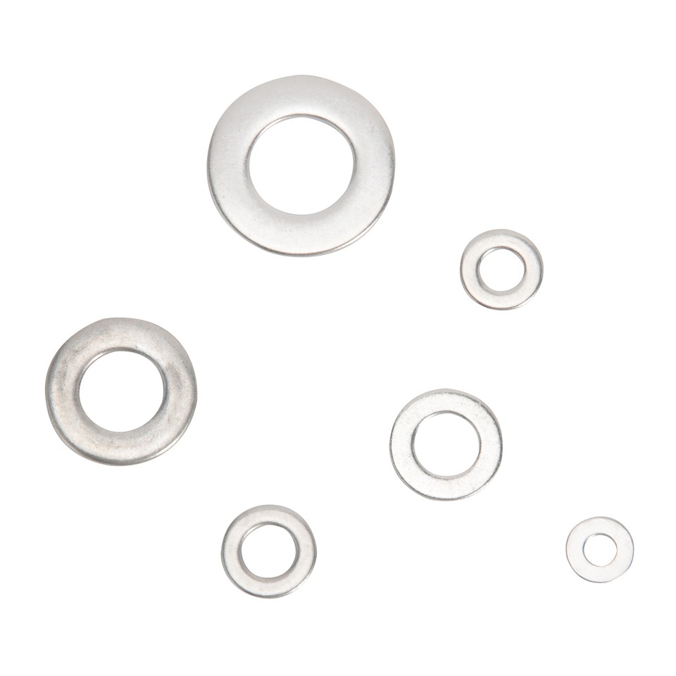 660 PCS of 304 Stainless Steel Washers Flat Washer Assortment Set Kit 6 ...