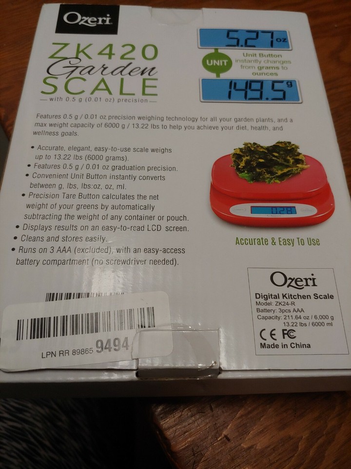 Ozeri Zk420 Garden Scale | eBay