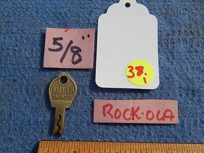 1941-1942 Rock-ola Key for 5/8 inch lock - Bell Lock 38 RO 924 | eBay
