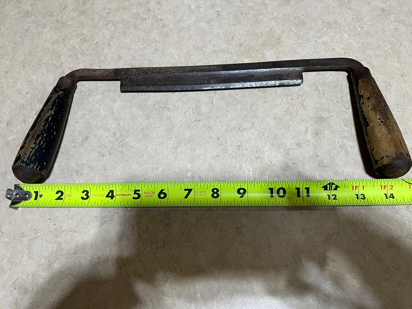 Vtg. Antique DUNLAP 8” Draw Knife Original Black Handles | eBay
