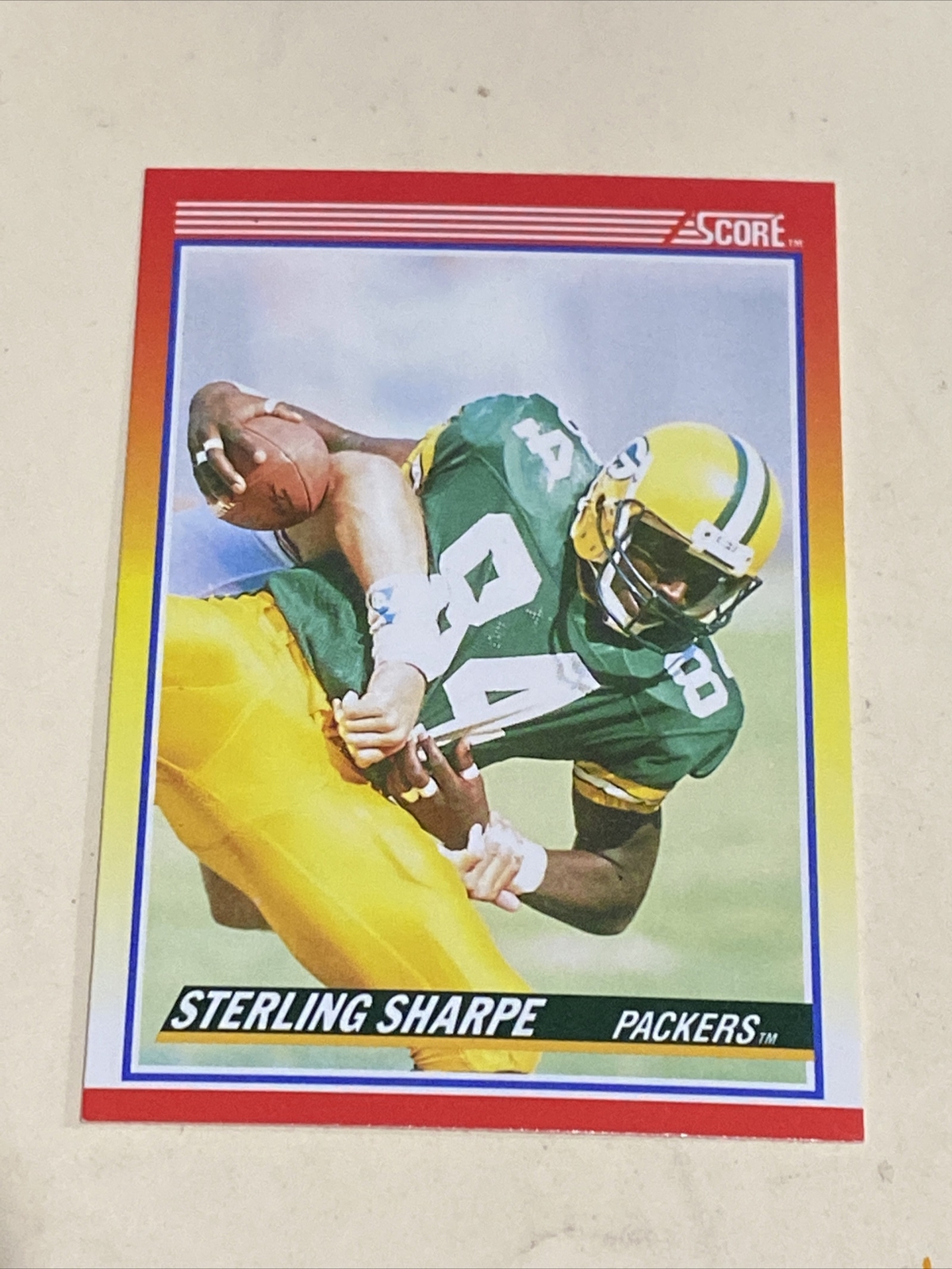 Vtg NFL 1990 Score #245 STERLING SHARPE GB Packers USC WR NFL HOF NM/Mt ...