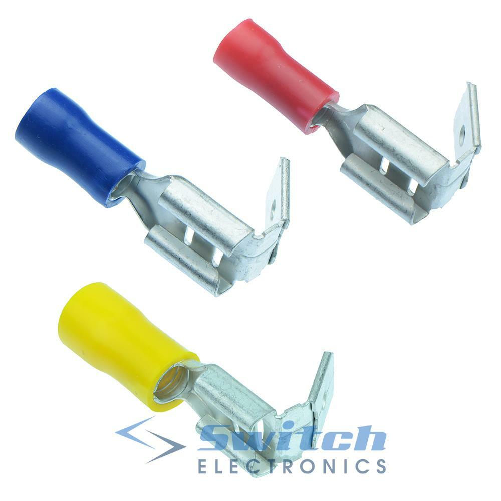 Piggy Back Insulated Crimp Spade Electrical Terminal Piggy Back Red ...