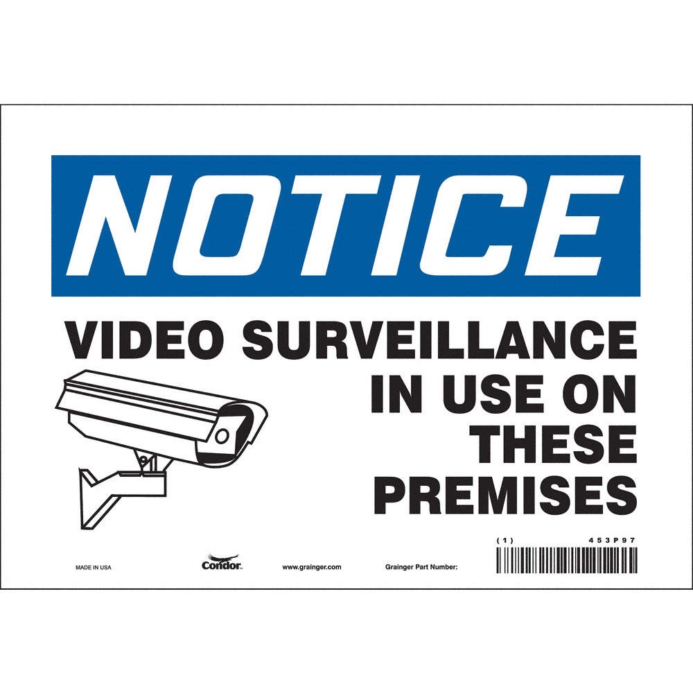 CONDOR 453P97 Safety Sign,7 in x 10 in,Vinyl 453P97 718725631187| eBay
