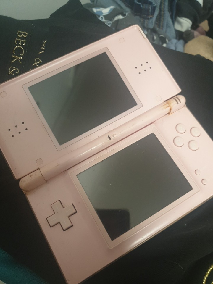 Nintendo Ds Lite Pink For Parts Only Untested Possible Water Damage ...