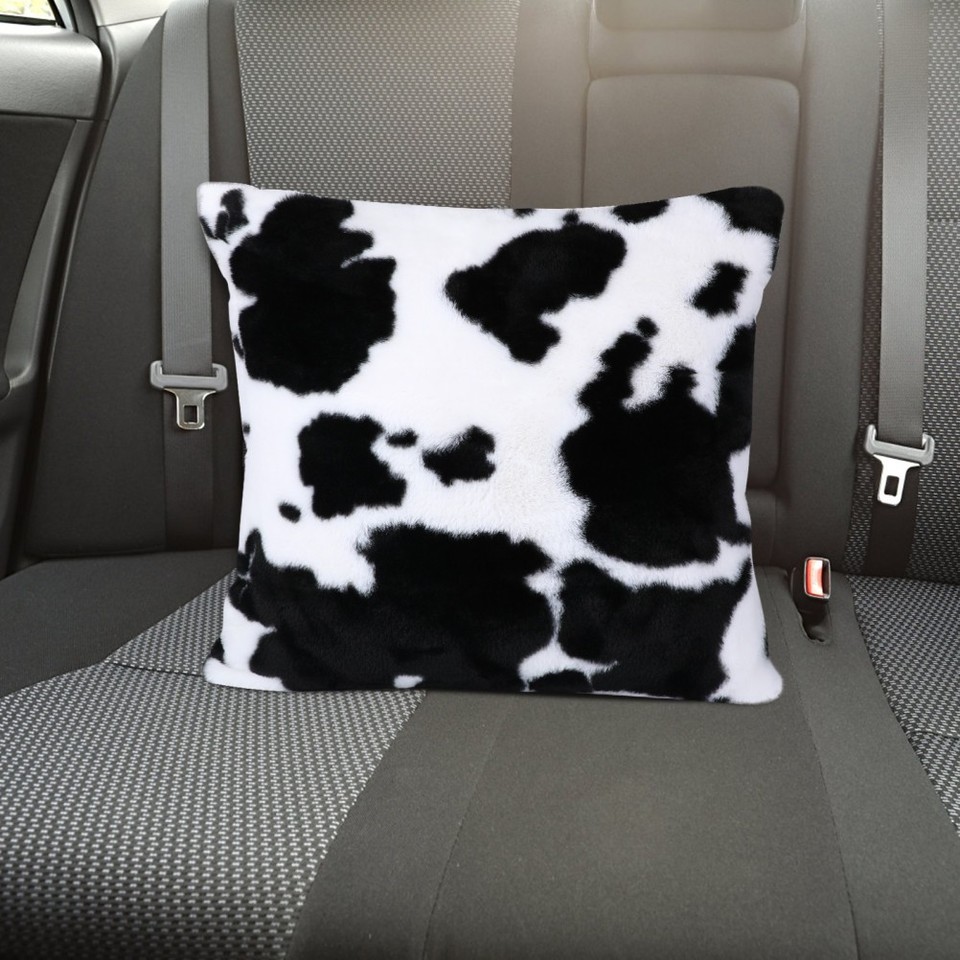 1pc Plush Throw Pillow Cover Household Car Pillow Case Square Pillow ...