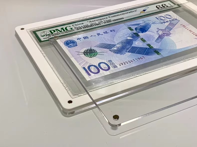 Desktop Display/Protective Frame Stand Case For PMG Banknotes Holder | eBay