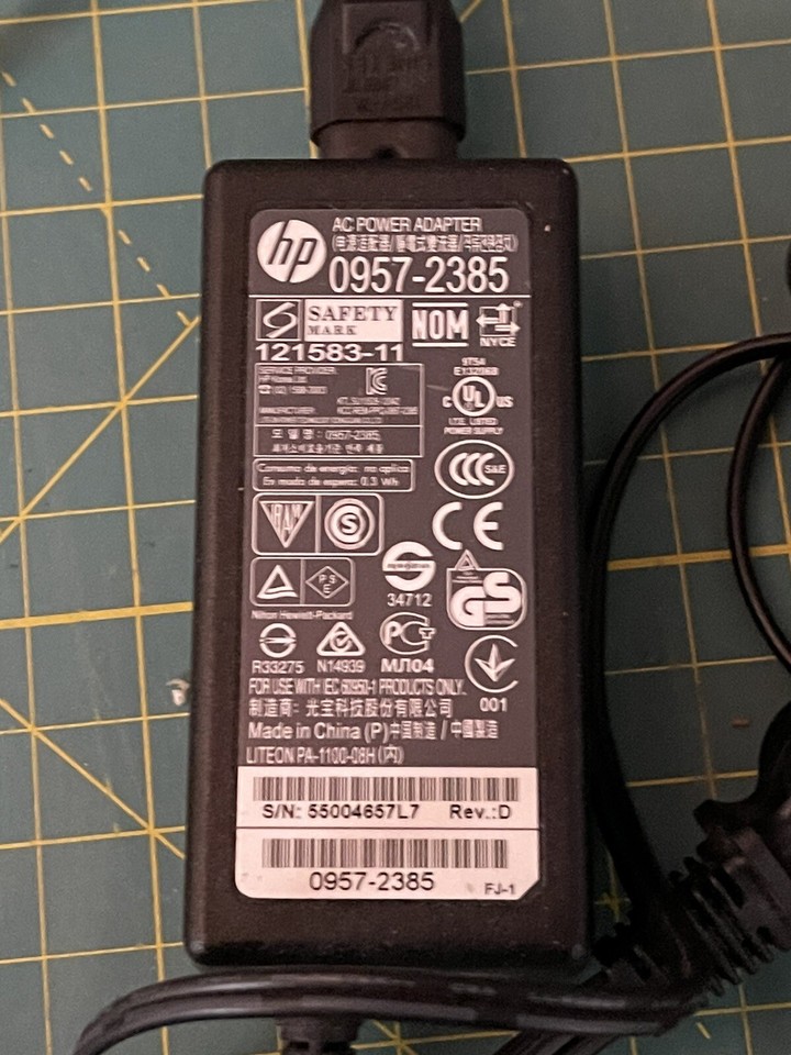 Genuine HP AC Power Adapter for Printer 0957-2385 CORD | eBay