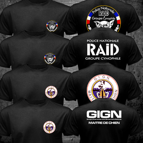New France Special Elite Police Forces Unit GIGN Raid k-9 Canine Dog T ...