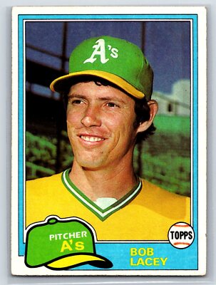 1981 Topps #481 Bob Lacey Oakland Athletics | eBay