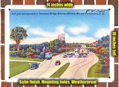 Metal Sign - New Hampshire Postcard - Toll Gate and Approach To ...