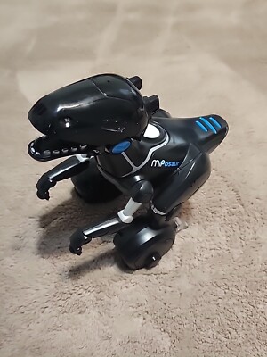 Wowwee Miposaur Robotic Dinosaur Electronic Toy Robot Black Blue T Rex ...