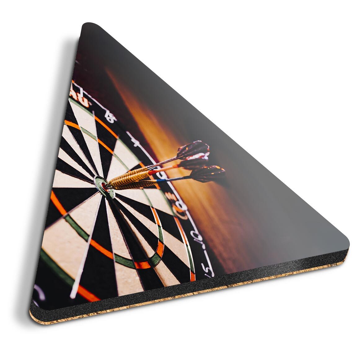 1x Triangle Coaster - Dart Board Darts Bullseye #2415 | eBay