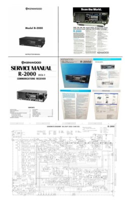 KENWOOD R-2000 OPERATING MANUAL + SERVICE MANUAL + COLOR DOCUMENTS | eBay