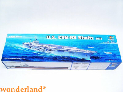 Trumpeter 05605 1/350 US CVN-68 NiMitz aircraft carrier 1975 model kit ...