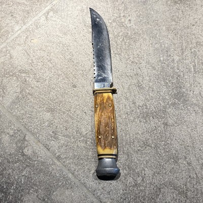 Vintage Anton Wingen Jr. Solingen Germany Stag Handle Sawback Othello ...