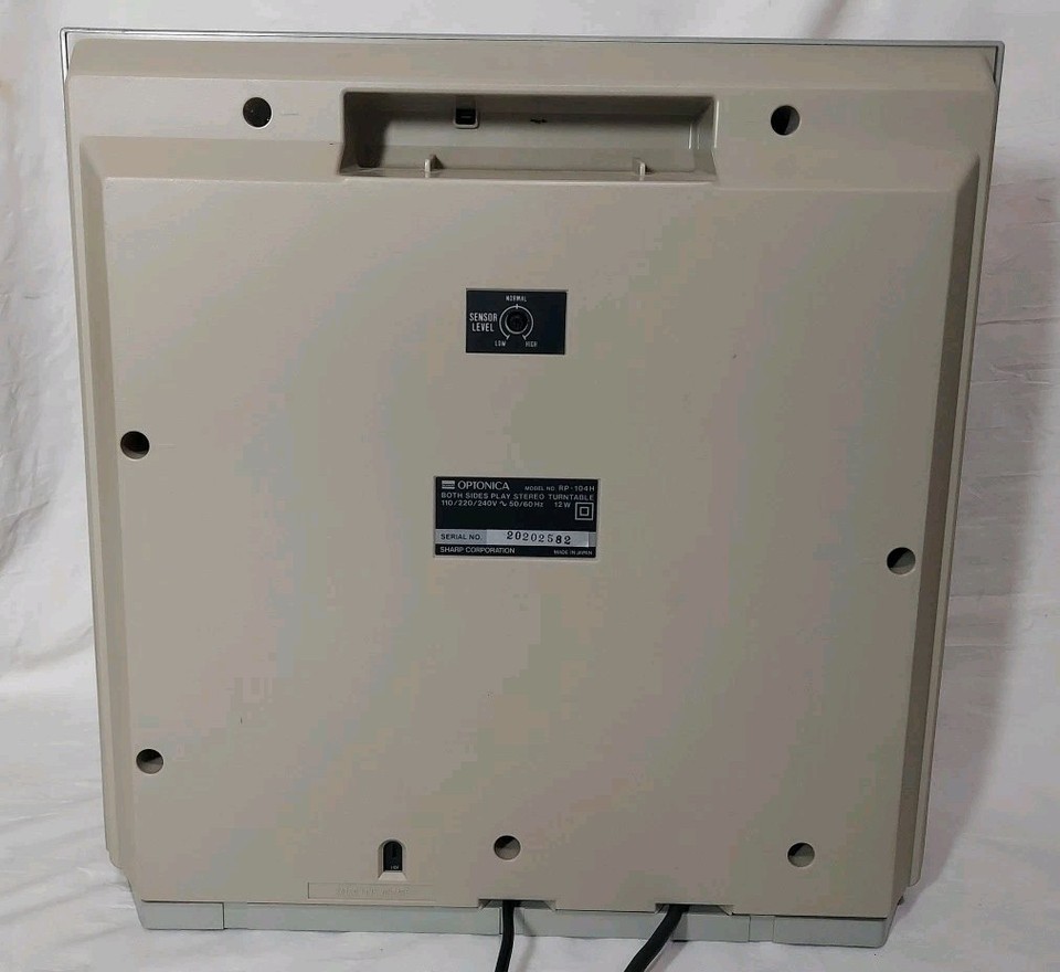 Vintage Sharp Optonica RP-104h BSLT Vertical Both Side Linear Turntable ...