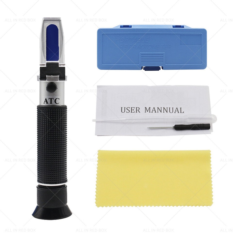 0-100% Salinity Refractometer Meter Aquarium Sea Salt Water Tester for ...