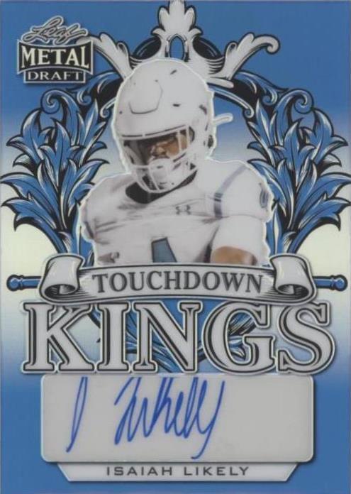 2022 Leaf Metal Draft - Touchdown Kings Autographs Isaiah Likely #TK ...